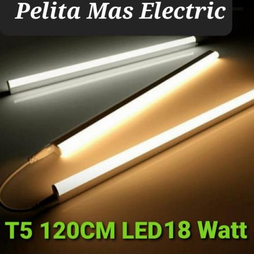 Jual Lampu TL Neon T5 LED 18W 120cm Tube 120 cm 18 w watt PUTIH WHITE 1 ...