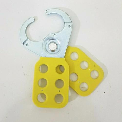 Jual Safety Lockout HASP Padlock Scissor 38mm 1.5 Inch yellow color ...