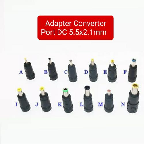 Jual Adapter adaptor converter jack plug port DC bulat 5.5x2.1mm - 4 ...