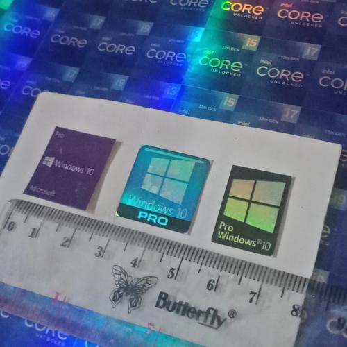 Jual Microsoft windows 10 pro hologram stiker laptop komputer - Hitam ...