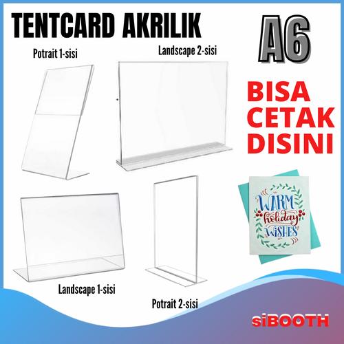 Jual STANDING PROMOSI-TENTCARD A6 AKRILIK-UKURAN A6- TERMURAH - Potrait ...