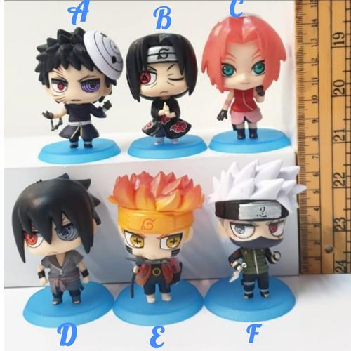 Jual Action Figure Mini Figure Naruto Kyubi Obito Uchiha Sasuke Itachi ...