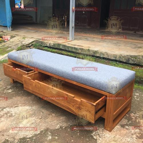 Jual bench sofa storage, sofa rak sepatu, bangku sofa laci kayu ...