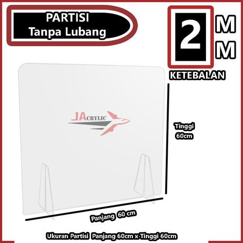 Jual Partisi Sekat Pembatas Meja Akrilik Table Divider Ketebalan 2mm ...