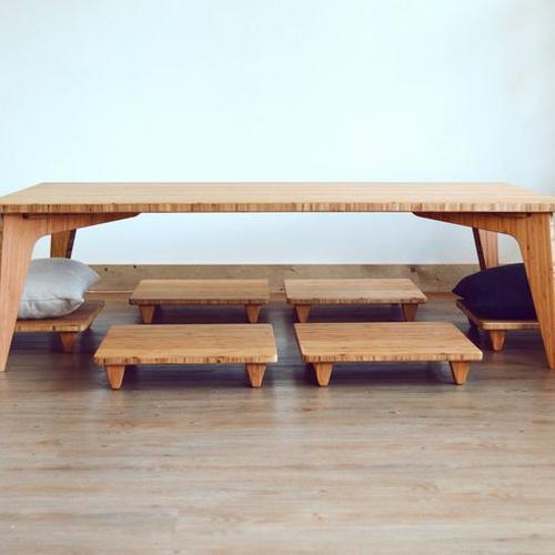 Jual Set Meja Makan Cafe Lesehan Jepang Kursi 6 Minimalis Kayu Jati ...