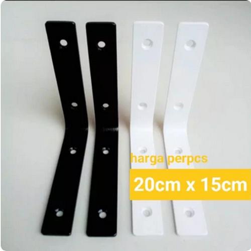 Jual siku besi 20cm x 15cm - Hitam, L (20cm x 15cm), ambalan siku ...