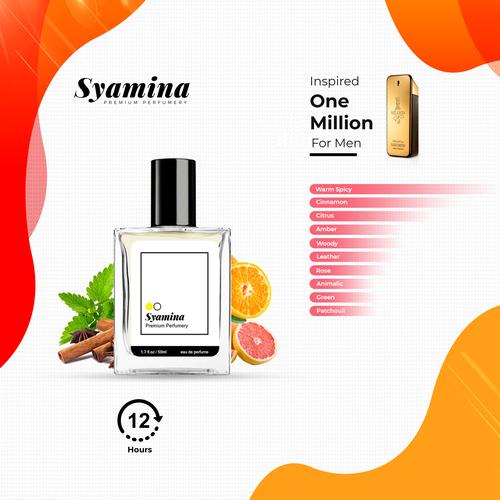 Jual SYAMINA Parfum Pria PREMIUM Inspired ONE MILLION FOR MEN - 100 ...