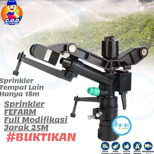 Jual Sprinkler Sprinkle Air Taman Impact Rain Gun Drat 1 Inch Spray 25m ...