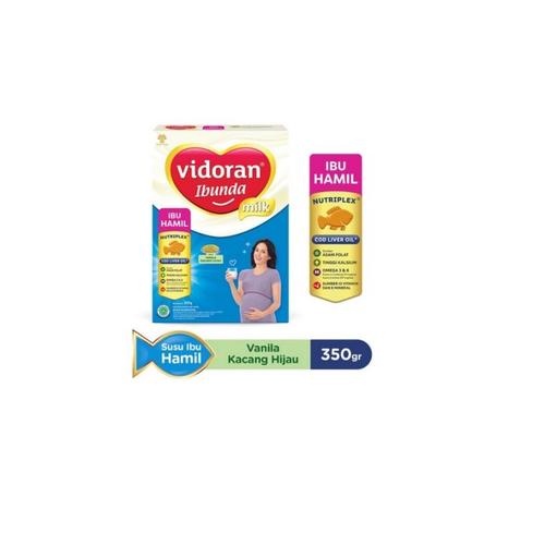 Jual Vidoran Ibunda Milk Susu Ibu Hamil Vanilla Kacang Hijau 350 gr ...