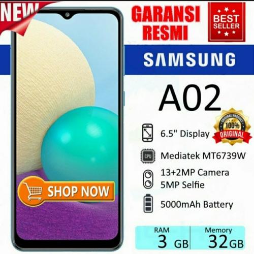 Jual Samsung Galaxy A02 RAM 3/32 GB New Garansi Resmi SEIN Imei ...