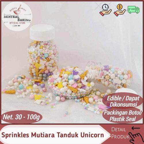 Jual Sprinkle Kue Mutiara Tanduk Unicorn / Springkel Sprinkel Kupu ...