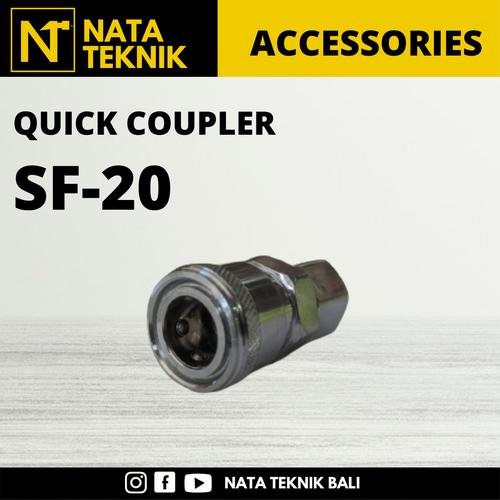 Jual Quick Coupler SF 20 Konektor / Sambungan Selang Kompresor Kopler ...