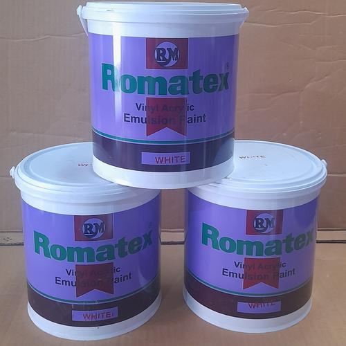 Jual Cat Tembok Romatex 5 kg Galon Hitam Putih Interior Exterior Anti ...
