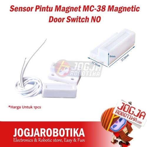 Jual Sensor Pintu Magnet MC-38 MC-38A Magnetic Door Switch NO Normally ...