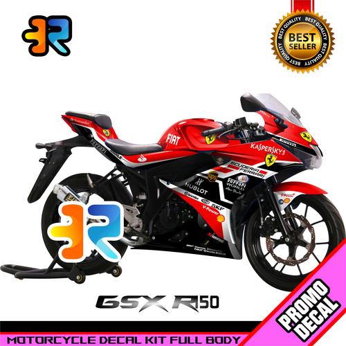 Jual Stiker Decal Striping Motor Suzuki GSX R150 Motif Ferrari Full ...