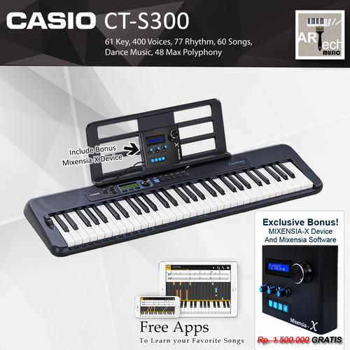 Jual Keyboard Casio CTS300 Bundle Hardware Mixensia-X / CT S300 / CTS ...