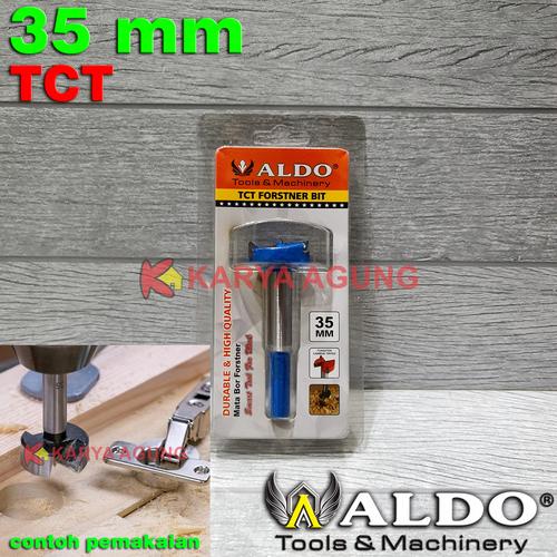 Jual Mata Bor Forstner Bit TCT 35mm ALDO / Profil Kayu Engsel Sendok 35 ...