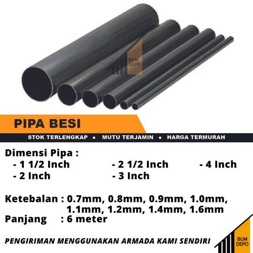 Jual PIPA BESI 1 1/2 Inch 2 Inch 2 1/2 Inch 3 Inch 4 Inch - 1 1/2 INCH ...