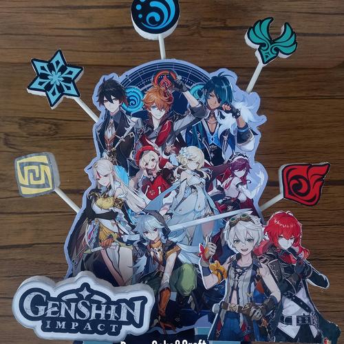Jual cake topper Genshin Impact - Kota Surabaya - Pansy Cake&Craft ...