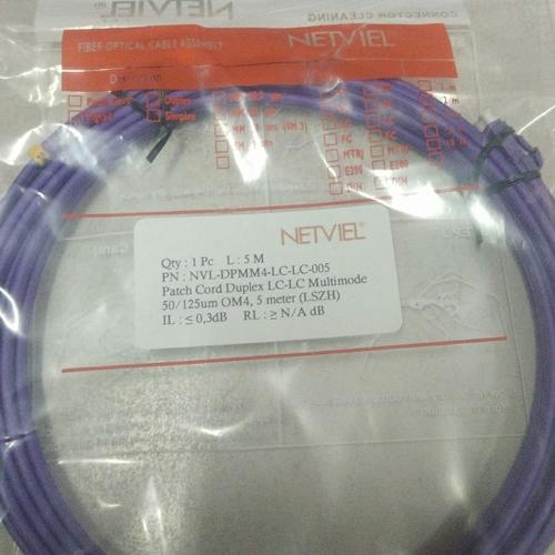 Jual Netviel FO Patch Cord LC LC 15m Multimode OM4 50/125Um Duplex ...