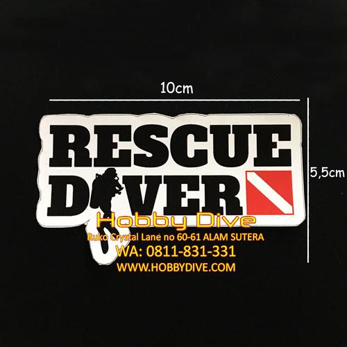Jual Sticker Rescue Diver Dive Flag Accessories Sticker Diving HD-064 ...