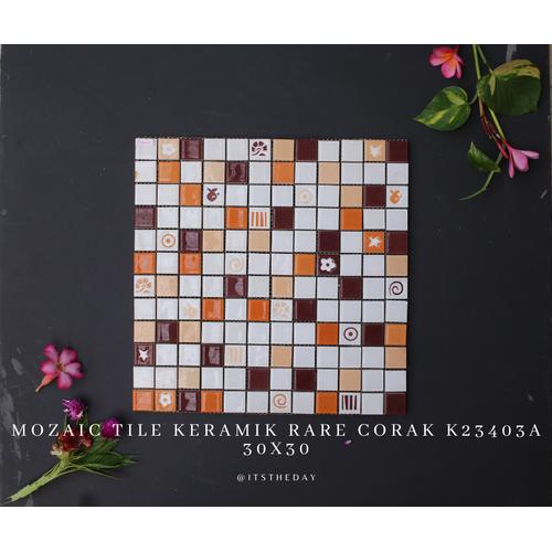 Jual Mosaic Tile Mozaik Keramik Rare Motif Corak Langka K23403A 30 x 30 ...