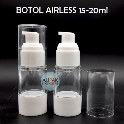 Jual BOTOL PUMP 15ML AIRLESS / BOTOL SERUM 15 ML AIRLESS PUMP ...