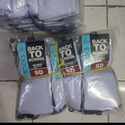 Jual kaos kaki sd computer hitam putih / hitam polos / putih polos (isi ...