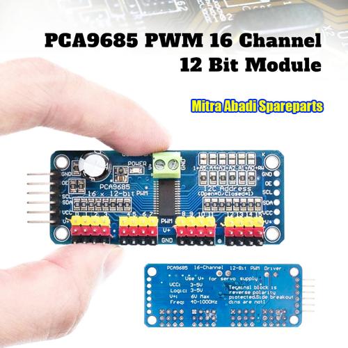 Jual PCA9685 PWM 16 Channel 12 Bit Module for Servo Driver Board ...