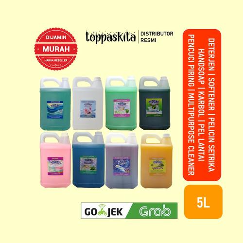 Promo Toppas Sabun Cuci Piring/Tangan/Lantai/Karbol 5liter (Gojek/Grab ...