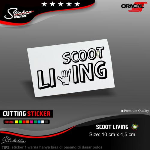 Jual sticker viral scoot living skuter motor matic squad cutting ...