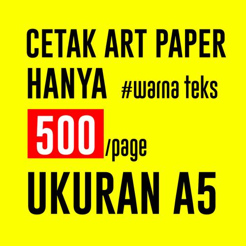 Jual Print / Cetak Buku Buku Art Paper 120 gsm ukuran A5 Layanan 24 Jam ...