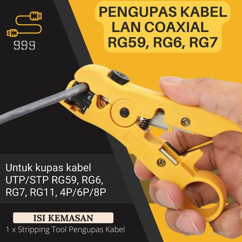 Promo Universal Stripping Tool Coaxial Alat Pengupas dan Pemotong Kabel ...