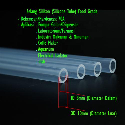 Jual Selang Silikon 10mm x 8mm Food Grade Per Meter - Kota Medan - Eve ...