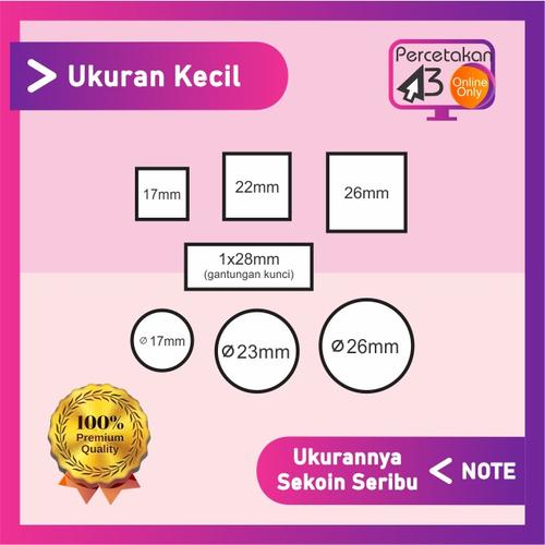 Jual Bikin Stampel Otomatis / Stampel Flash / Stampel Warna - KECIL, 1 ...