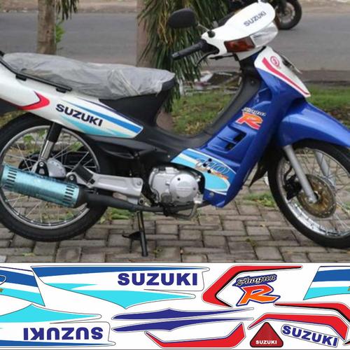 Jual Lis striping Suzuki Shogun kebo old biru putih tahun 2000 - Kab ...