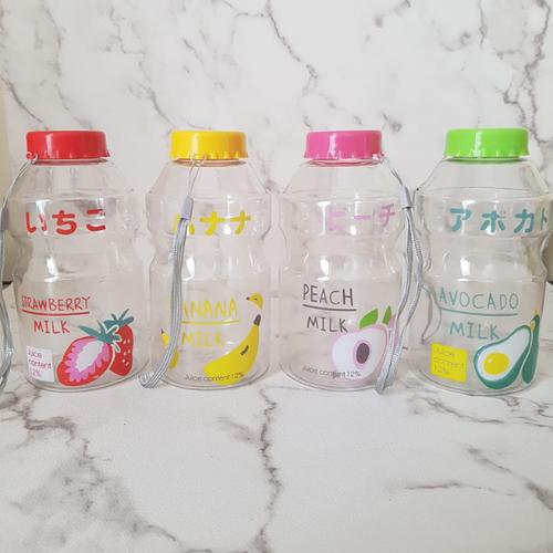 Jual BOTOL MINUM VIRAL YAKULT 480ML / BOTOL MINUM VIRAL KOREA - Merah ...