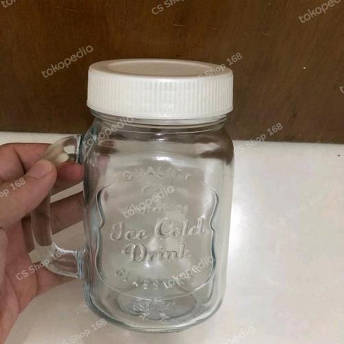 Jual Harvest Jar Tutup Plastik/Mug Jar/Gelas Minum/Jar/Gelas Es Teh ...
