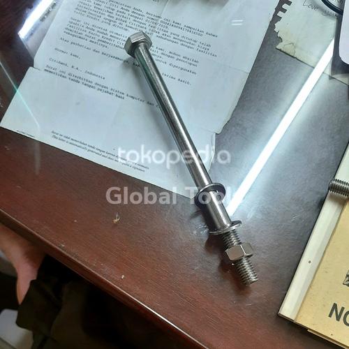 Jual baut stainless 304 m10 x 200 baut kunci 17 panjang 10x200 baut ...