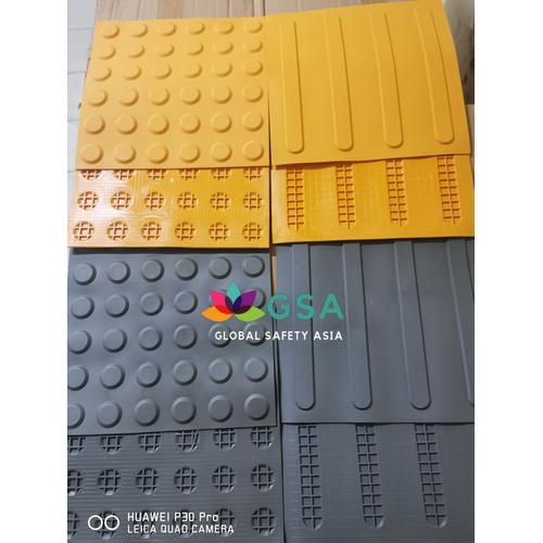 Promo Blind Road Sidewalk Safety Rubber Tile Bricks Tactile Paving ...