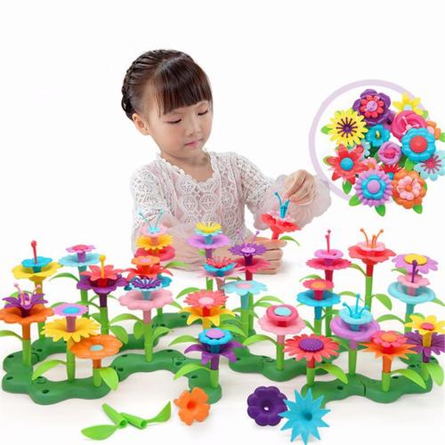Jual Mainan Edukasi Anak Build A Garden Blocks / Rangkai Bunga Blocks ...