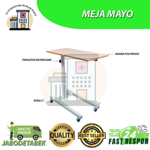 Jual BED SIDE MAYO OVER TABLE MAYO PC DAN STAINLESS STEEL - BESI / PC ...