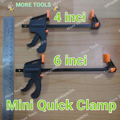 Jual Mini Quick Clamp 4 inch / Ratchet F Clamp / F Clamp kecil ...