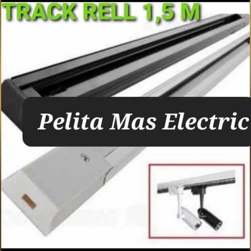 Jual TRACK RELL REL LAMPU 1,5 METER HITAM PUTIH 1,5METER 1,5M 1,5 M ...