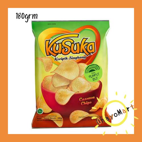 Jual Kusuka Keripik Singkong Rasa Rumput Laut / Cassava Chips Seaweed 180gr - Jakarta Barat ...