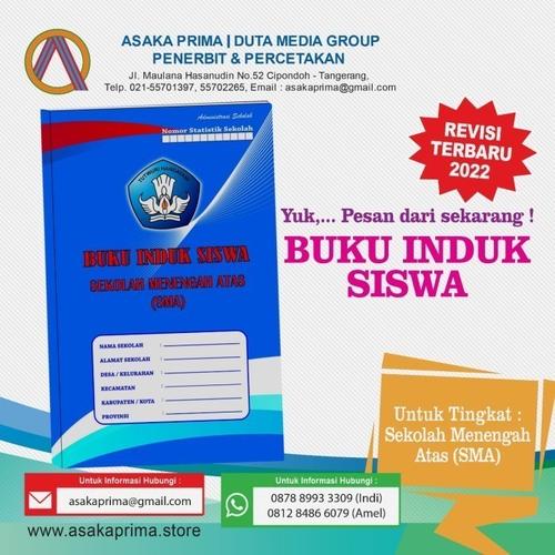 Jual Format Buku Induk Siswa SMA K13 Terbaru 2022 - Kota Tangerang ...
