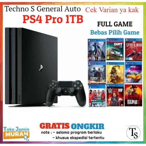 Promo PS 4 PS4 PRO 1TB Sony 4 Pro 1 tb GARANSI PS4 PRO PLAYSTATION 4 PRO/SLIM/FAT HDD 1TB ...