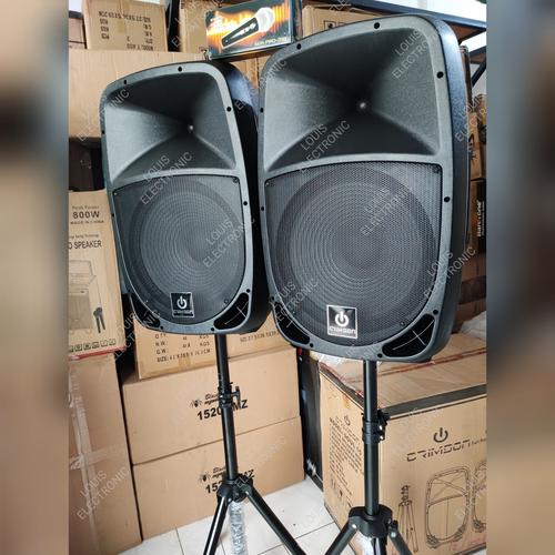 Jual CRIMSON SOUL 15 Speaker Aktif + Pasif 15" Komplit Stand Speaker ...