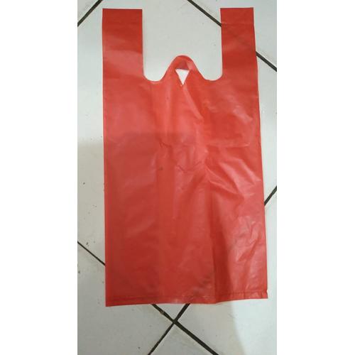 Jual KANTONG PLASTIK MERAH - HDPE UKURAN 17 MERAH - TEBAL - ISI 450 ...