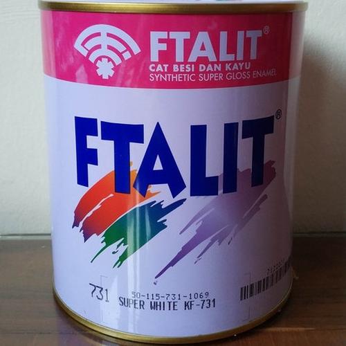 Jual CAT FTALIT 1KG/ CAT BESI & KAYU PUTIH HITAM GLOSSY DOFF ORIGINAL ...